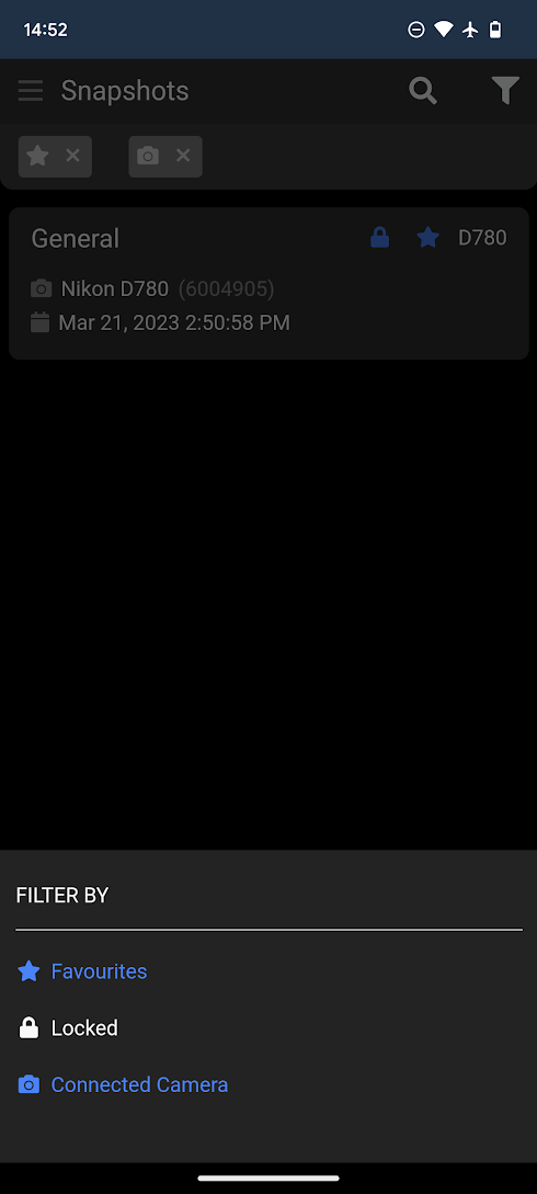 Snapshots Home - Reikan FoCal Help